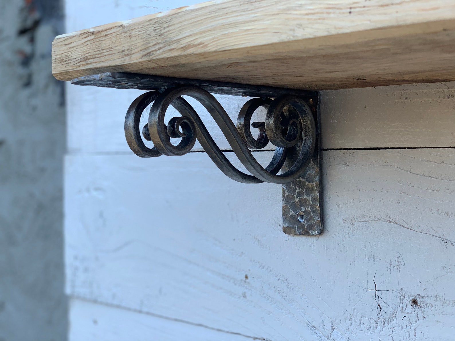 Hand Forged Metal Shelf Bracket. Shelves Storage. - Etsy