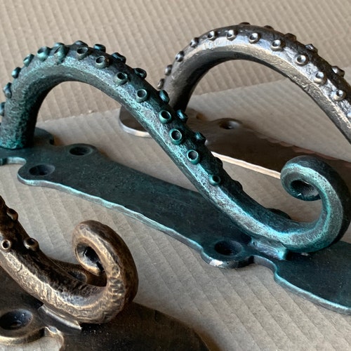 Wrought Iron Octopus Door Handle. Kraken Door Pull. Barn Door - Etsy