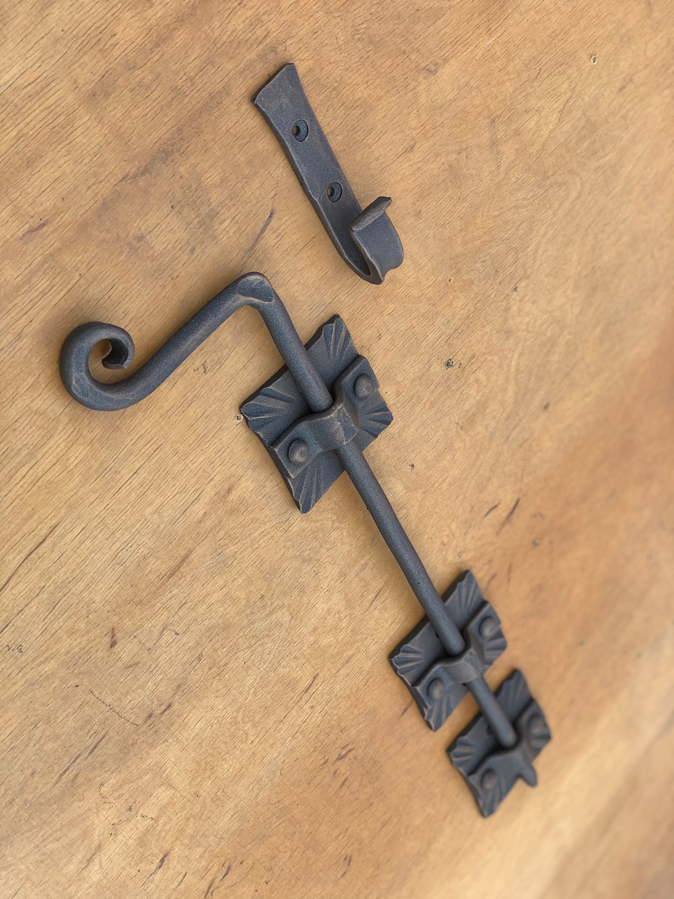 Wrought Iron Door Latch, 100% Hand Forged, Door Hardware, Door ...