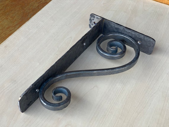Hand Forged Metal Shelf Bracket. Shelves Storage. - Etsy
