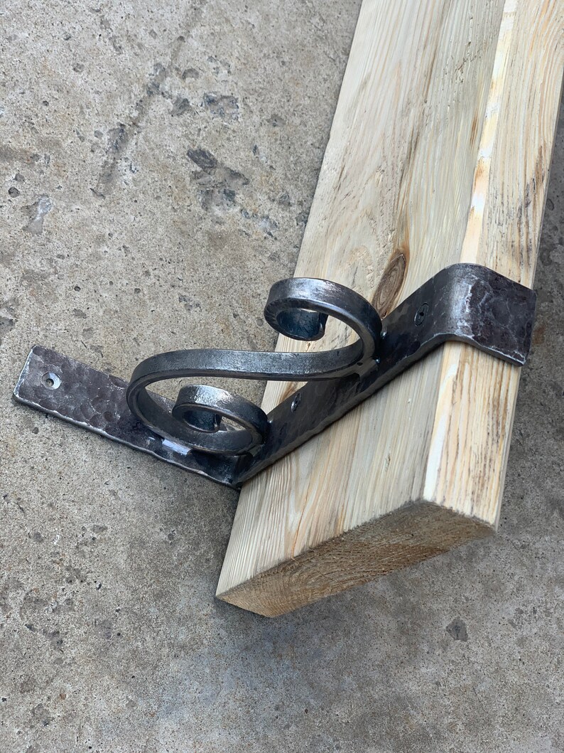 Hand Forged Metal Shelf Bracket. Shelves Storage. - Etsy