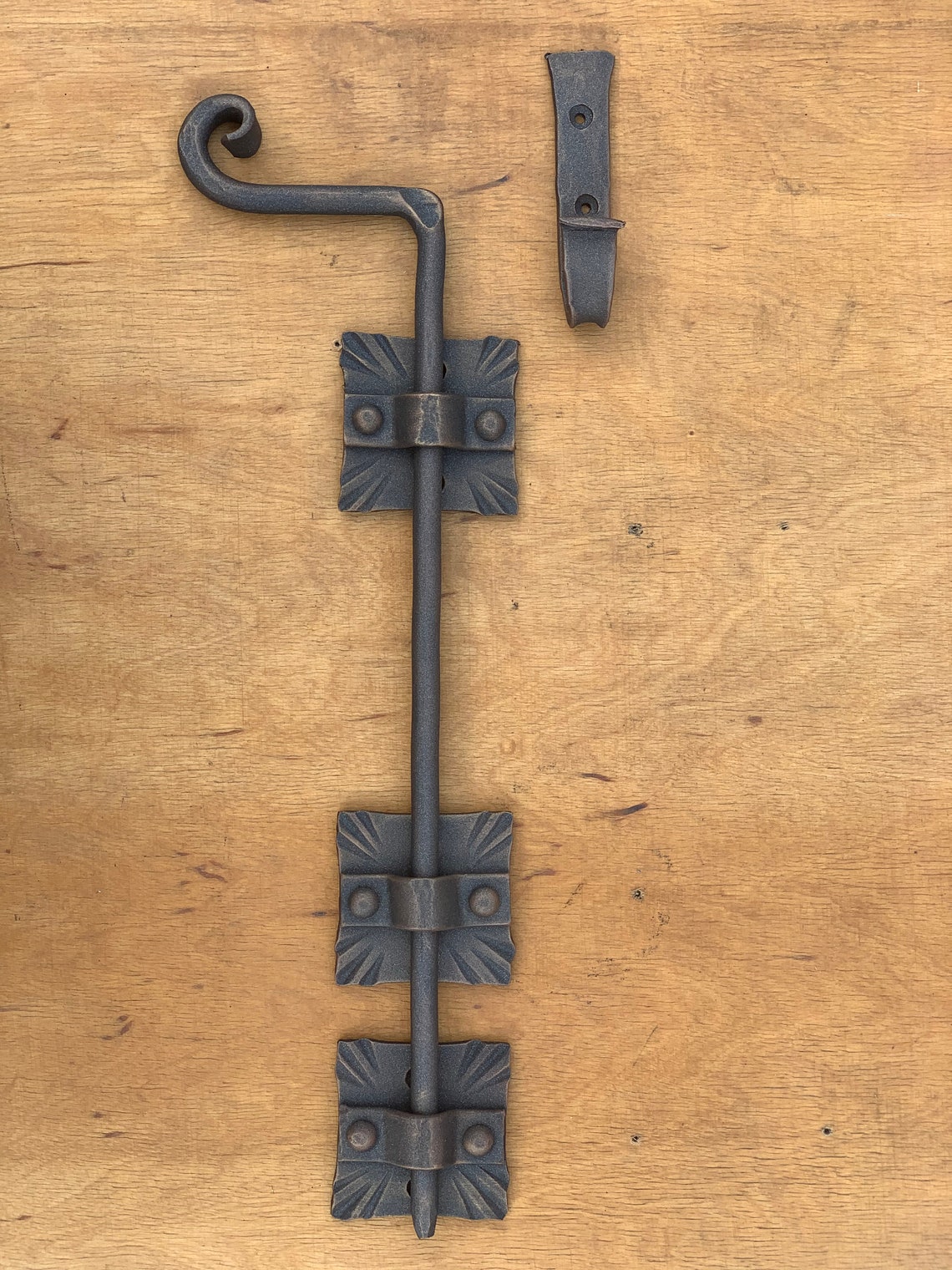 Wrought Iron Door Latch, 100% Hand Forged, Door Hardware, Door ...
