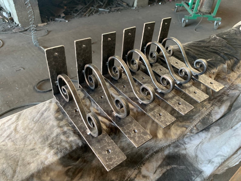 Hand Forged Metal Shelf Bracket. Shelves Storage. - Etsy