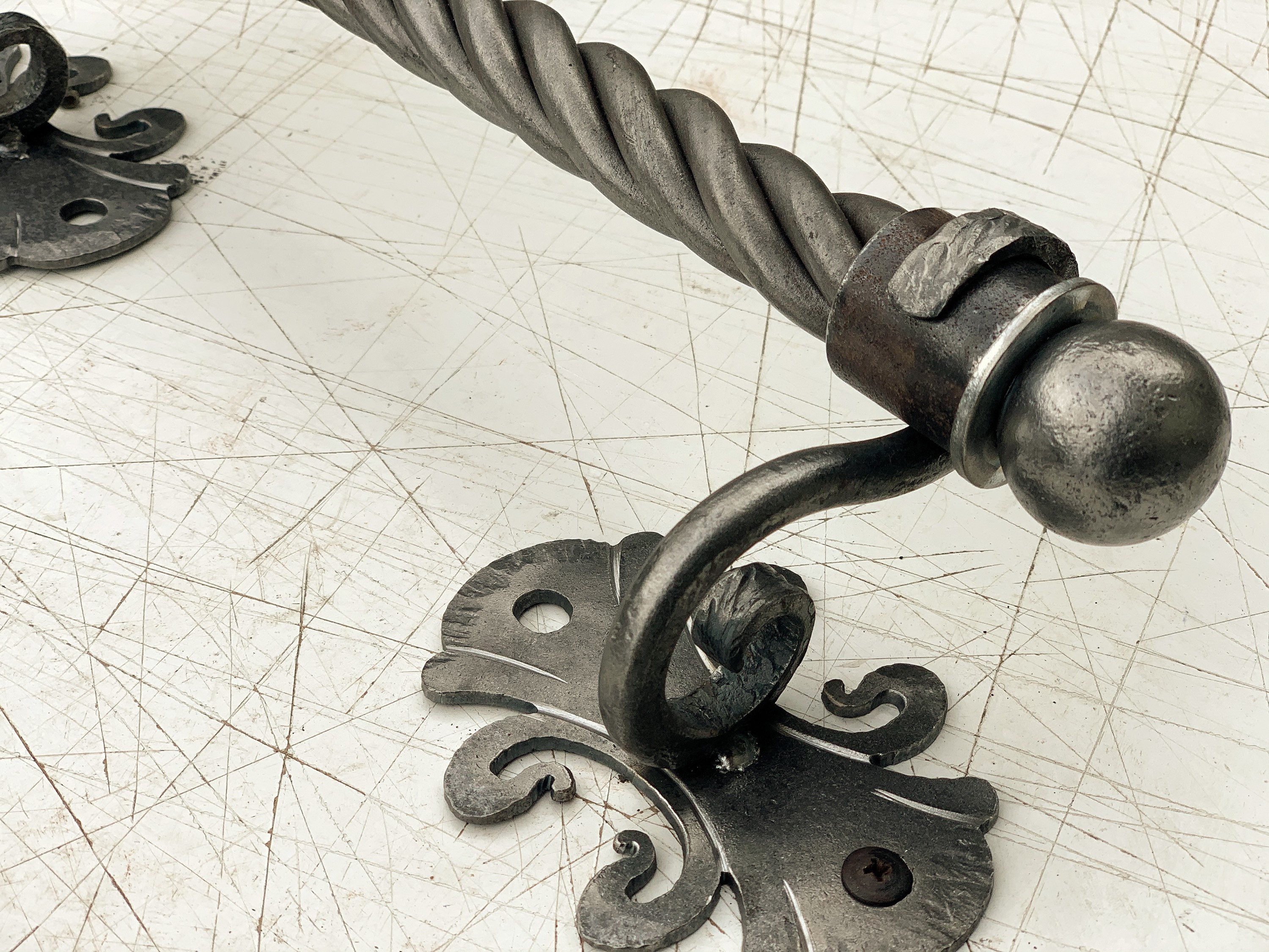 Scandinavian Design. Massive Iron Door Handle. Barn Door Pull. - Etsy