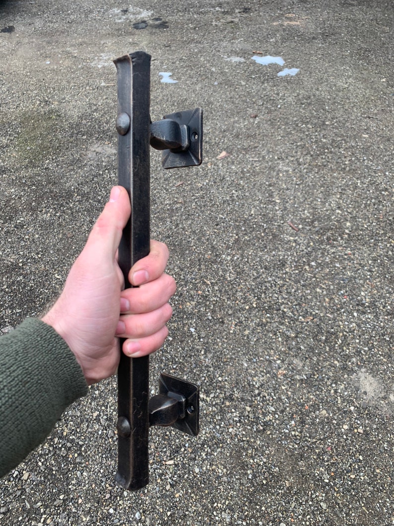 New Model. Modern Wrought Iron Door Pull. Iron Door Handle. - Etsy