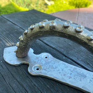 Wrought Iron Octopus Door Handle. Kraken Door Pull. Barn Door Pull ...