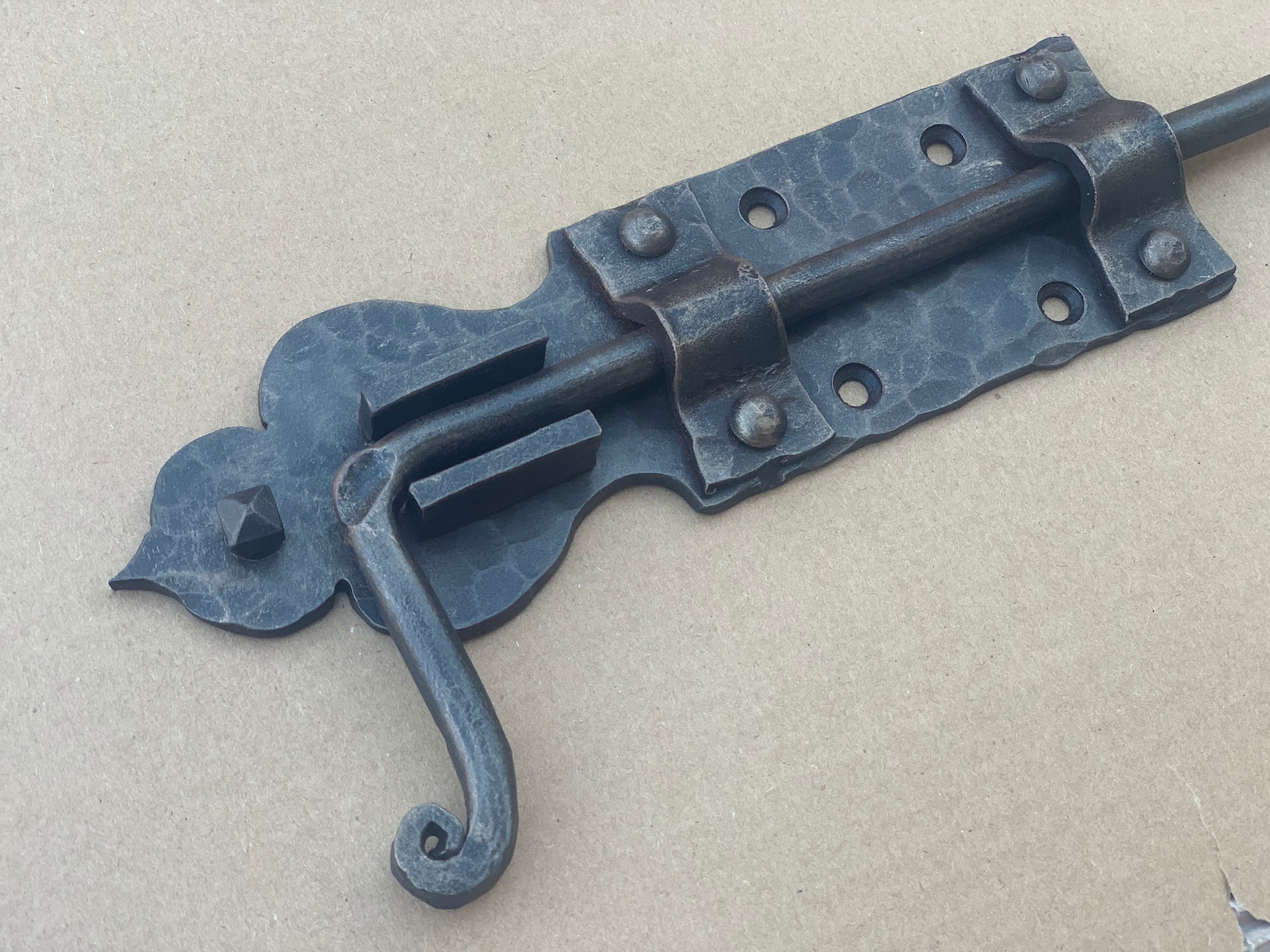 Wrought Iron Door Latch, 100% Hand Forged, Door Hardware, Door ...