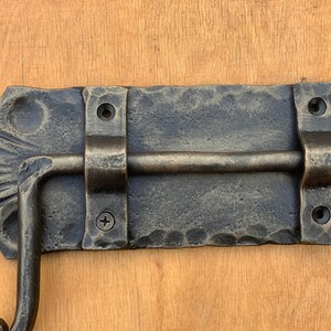 Wrought Iron Door Latch, 100% Hand Forged, Door Hardware, Door ...