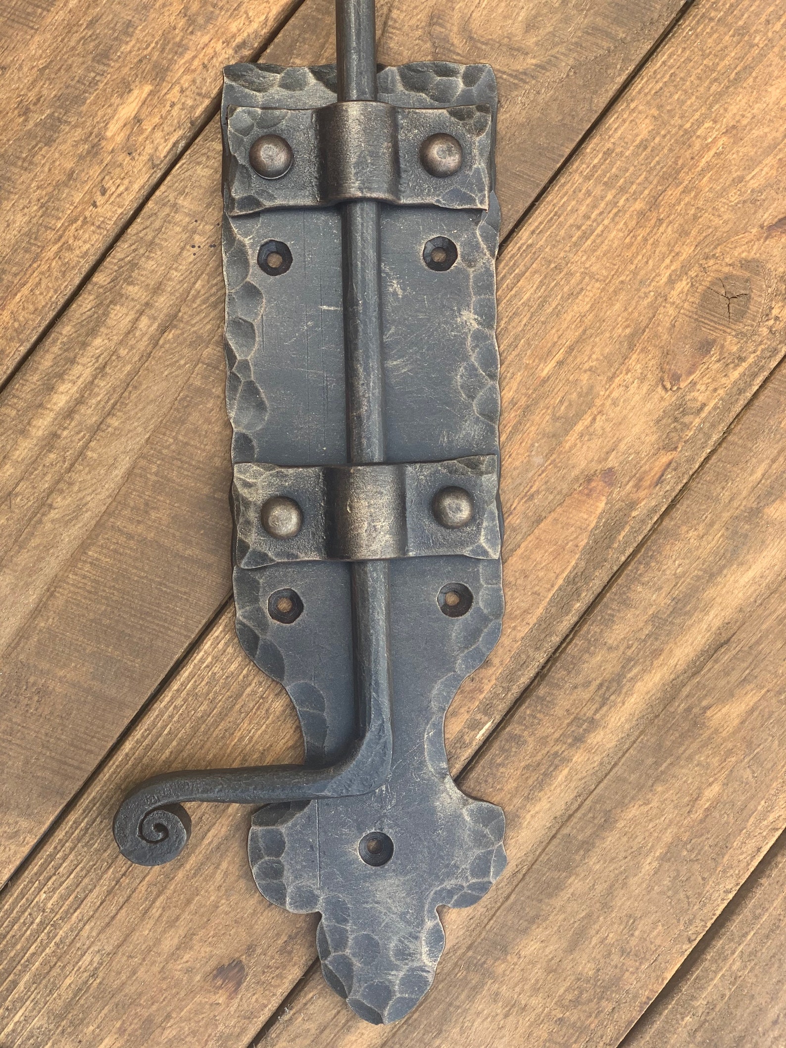 Wrought Iron Door Latch, 100% Hand Forged, Door Hardware, Door ...