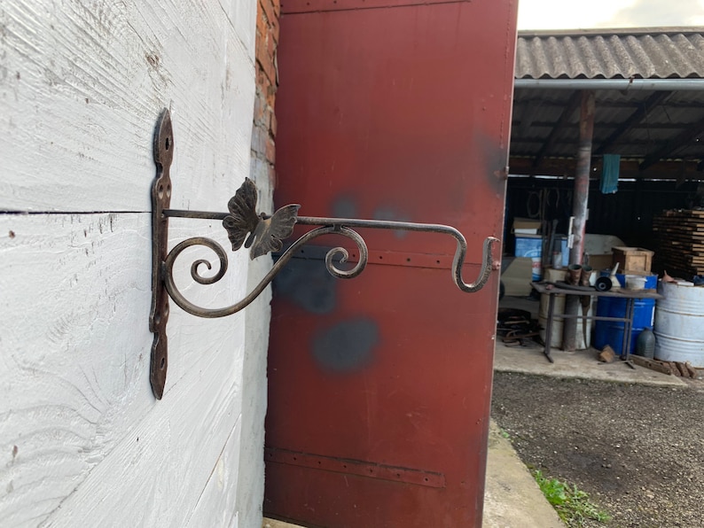 Hand Forged Metal Plant Hanger Decorative Indoor Outdoor Fancy | Etsy