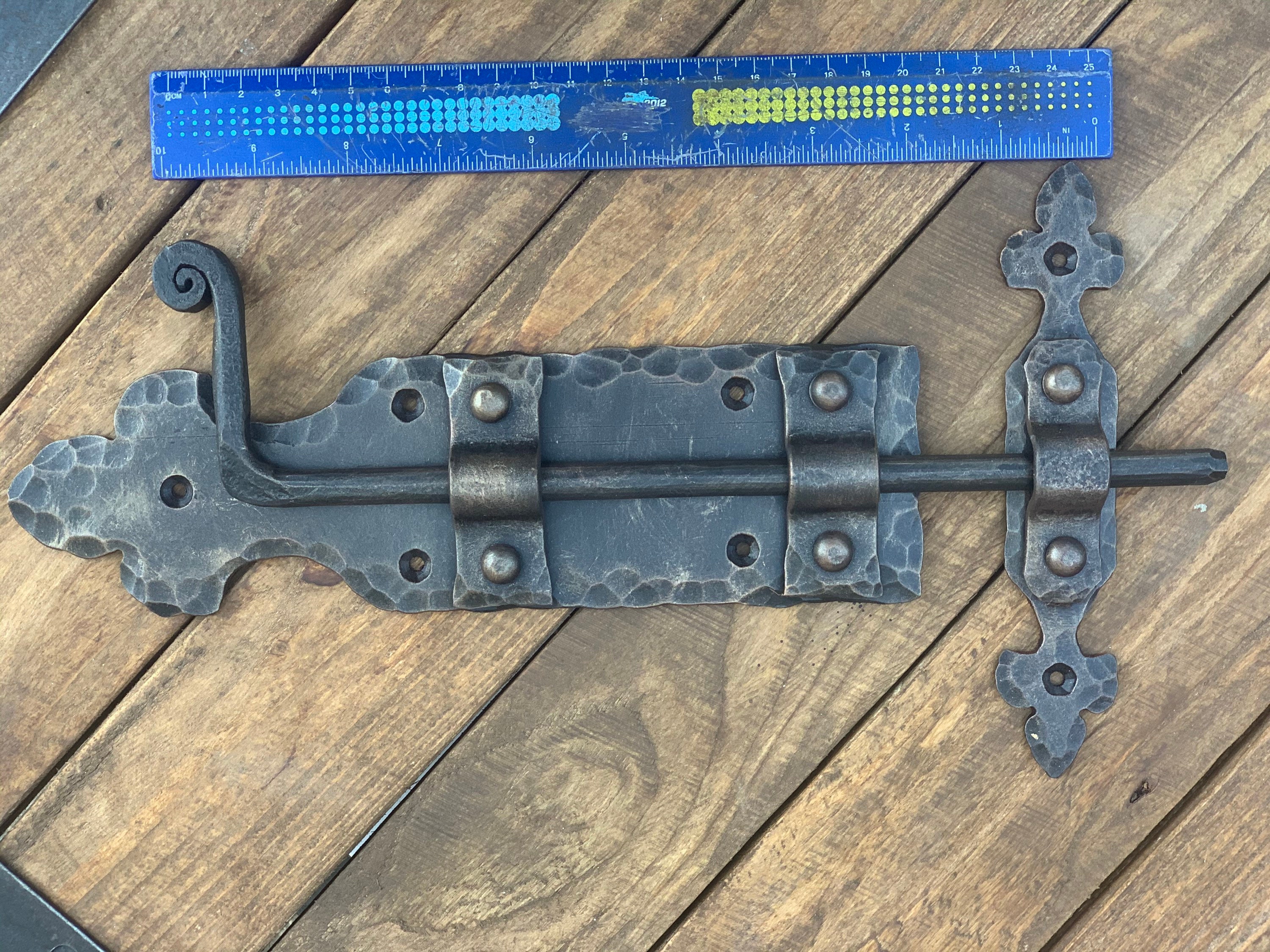 Wrought Iron Door Latch 100% Hand Forged Door Hardware Door | Etsy