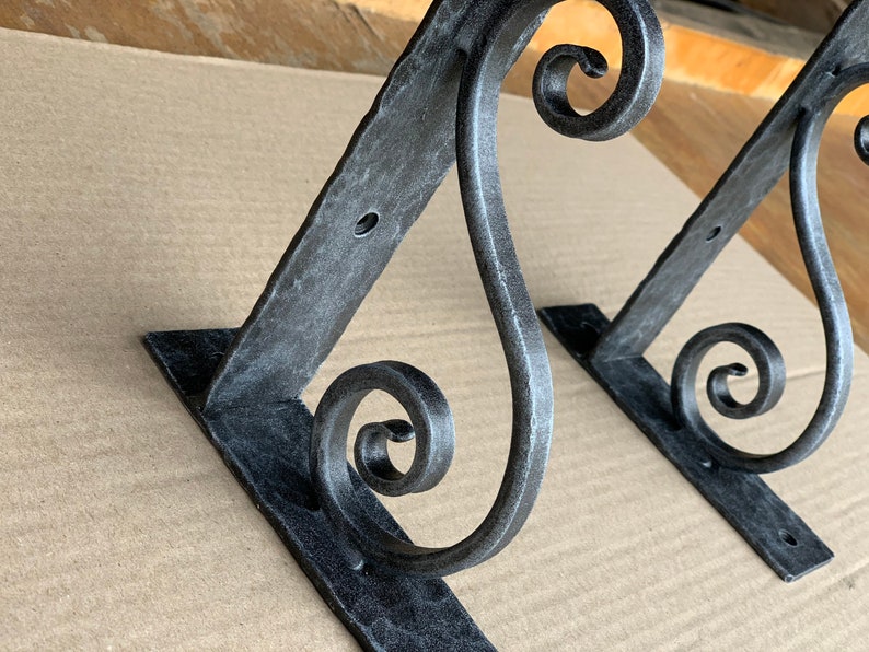Hand Forged Metal Shelf Bracket. Shelf Brackets. Corbels. - Etsy
