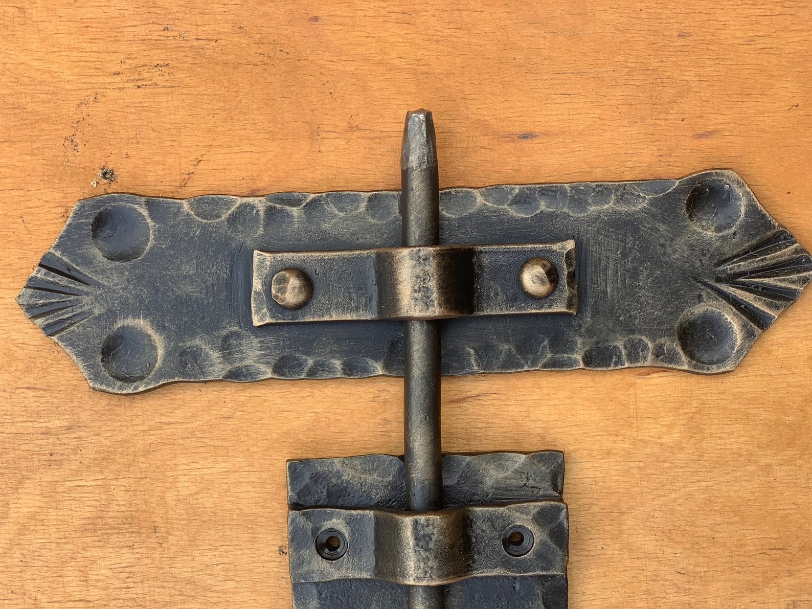 Wrought Iron Door Latch, 100% Hand Forged, Door Hardware, Door ...