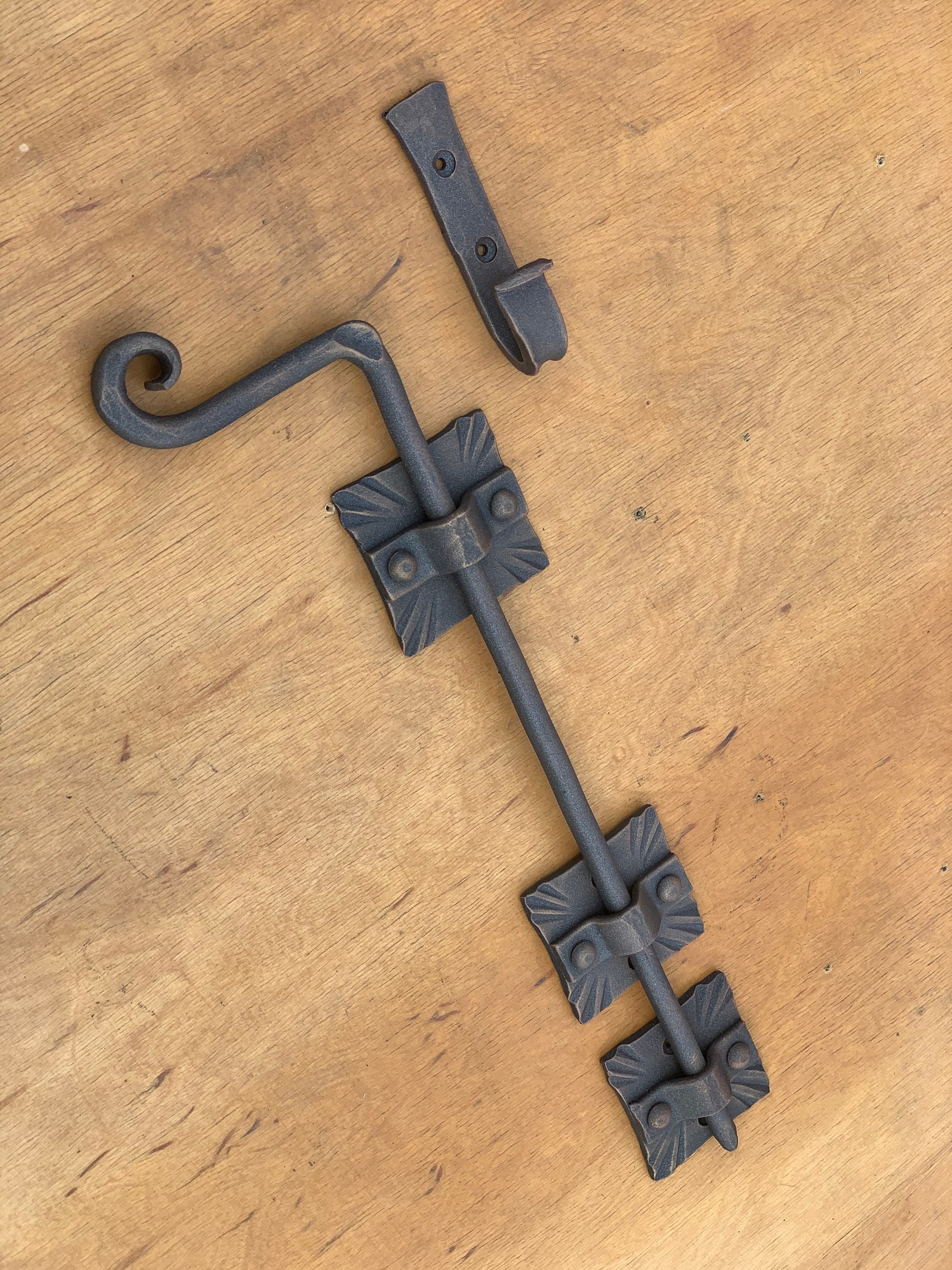 Wrought Iron Door Latch, 100% Hand Forged, Door Hardware, Door ...