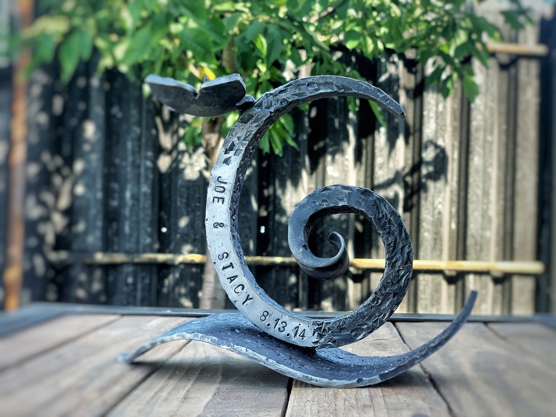Personalized 6th Anniversary Gift, Hand Forged Six,forged Gifts,metal ...
