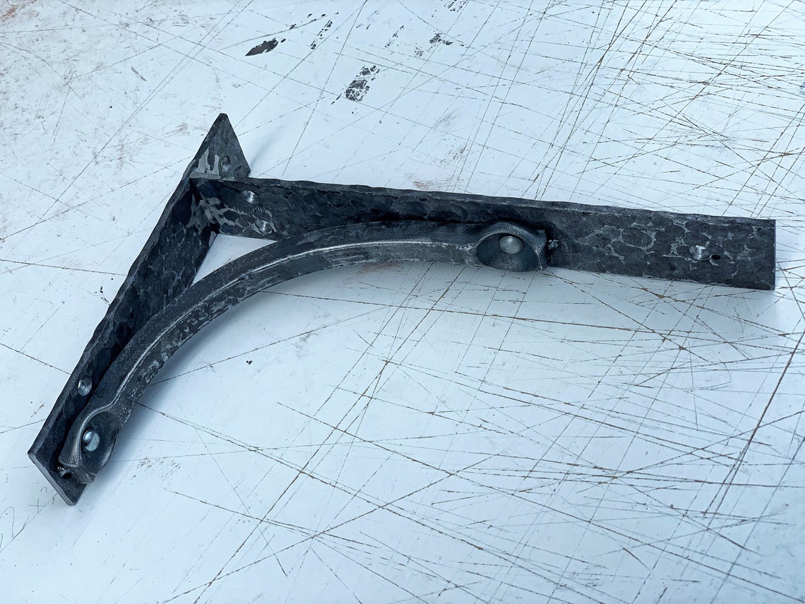 Hand forged metal shelf bracket. Shelves storage. Hardware. | Etsy