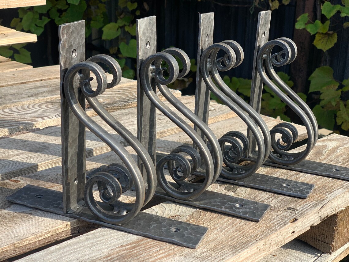 Set of Four Shelf Brackets. Shelves Storage. | Etsy