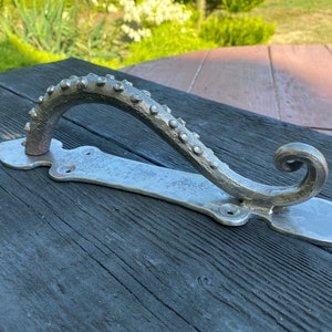 Wrought Iron Octopus Door Handle. Kraken Door Pull. Barn Door Pull ...
