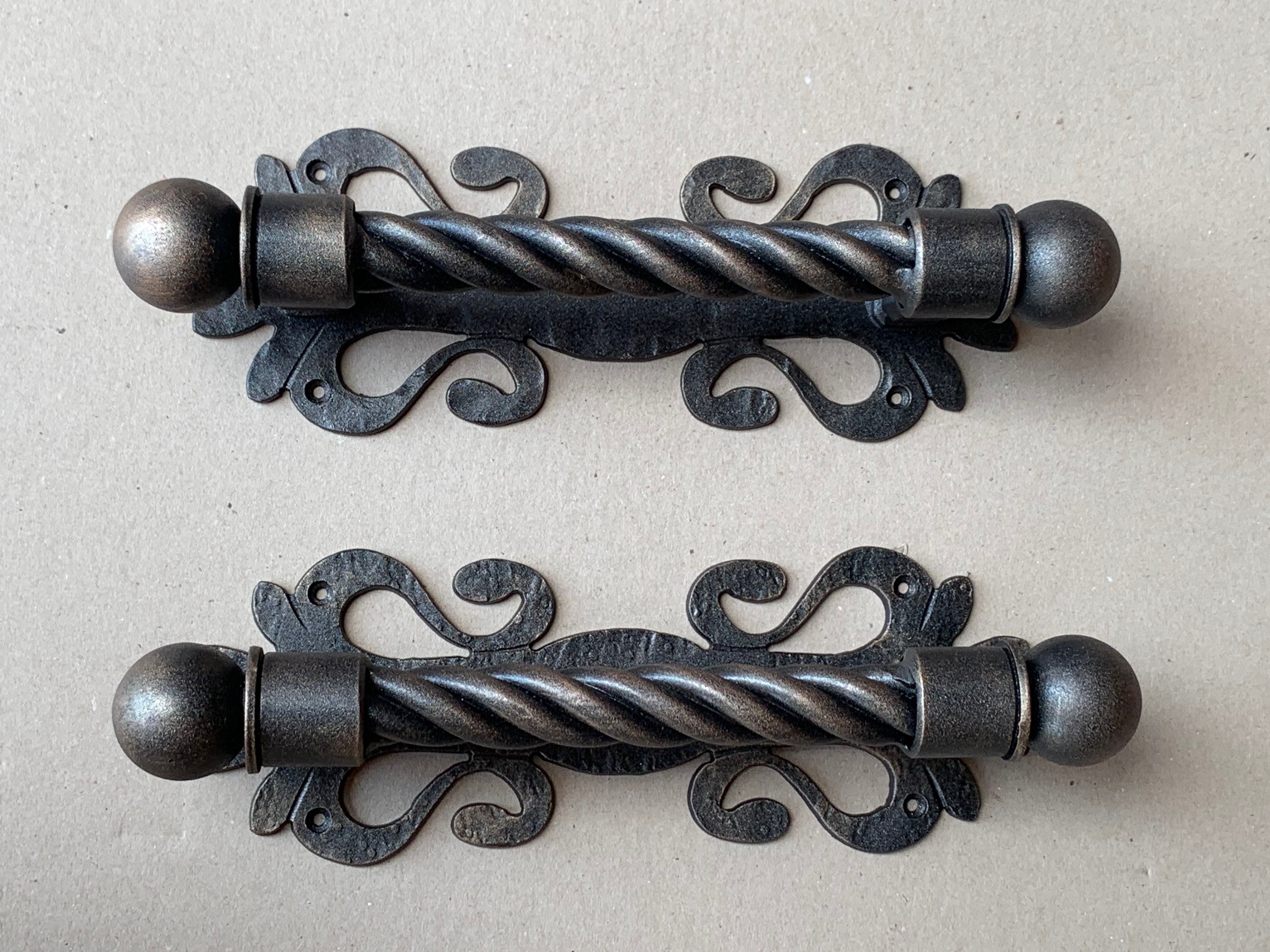 New Model. Massive Iron Door Handle. Rustic Door Decor. Farmhouse Door ...
