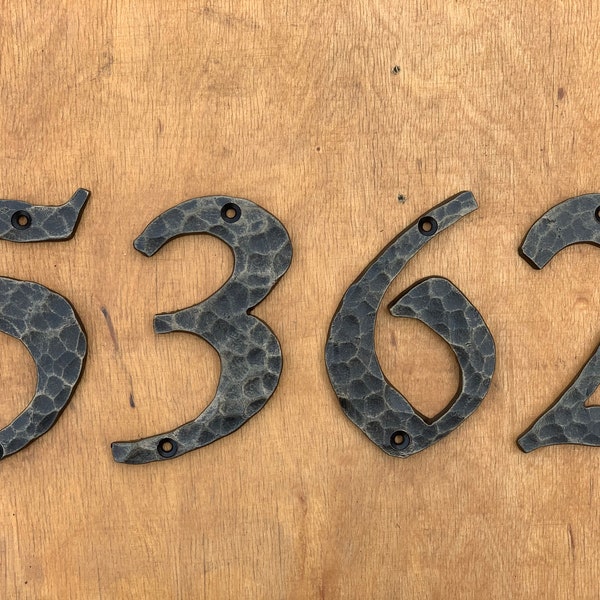 Wooden House Numbers - Etsy