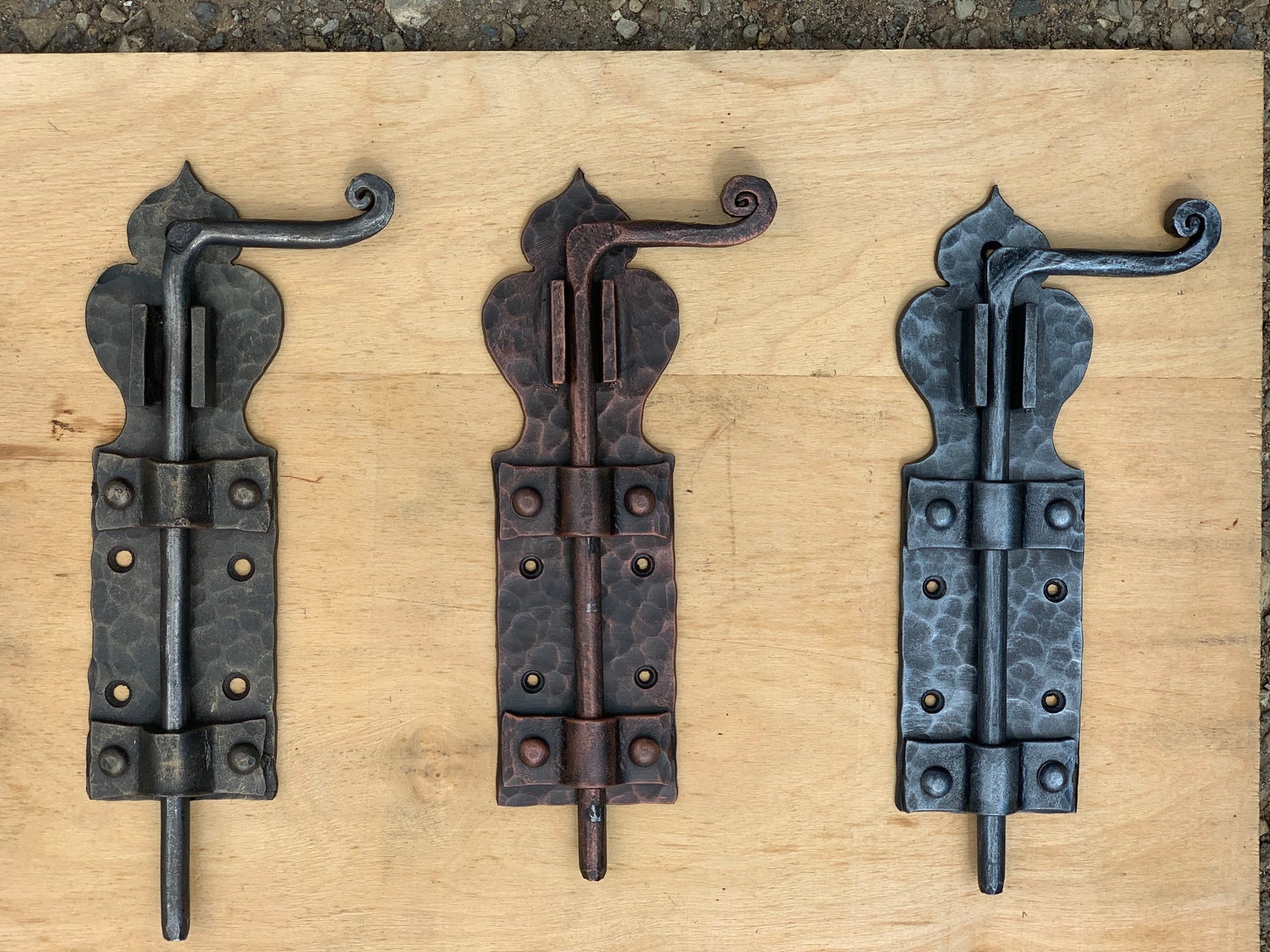 Wrought Iron Door Latch 100% Hand Forged Door Hardware Door | Etsy