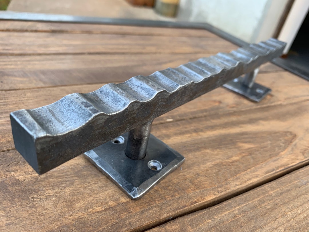 New Model. Modern Wrought Iron Door Pull. Iron Door Handle. Modern Door ...