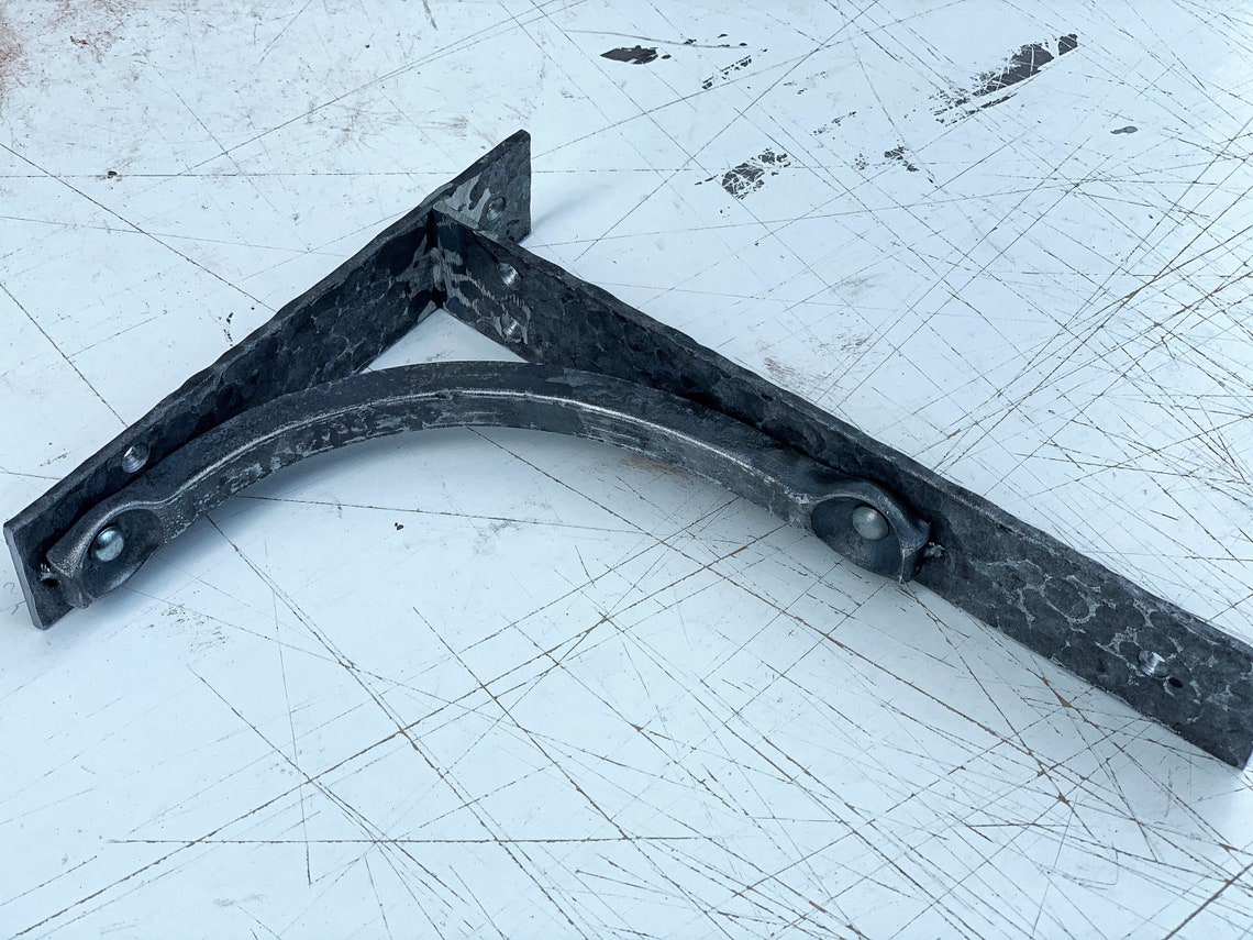 Hand forged metal shelf bracket. Shelves storage. Hardware. | Etsy