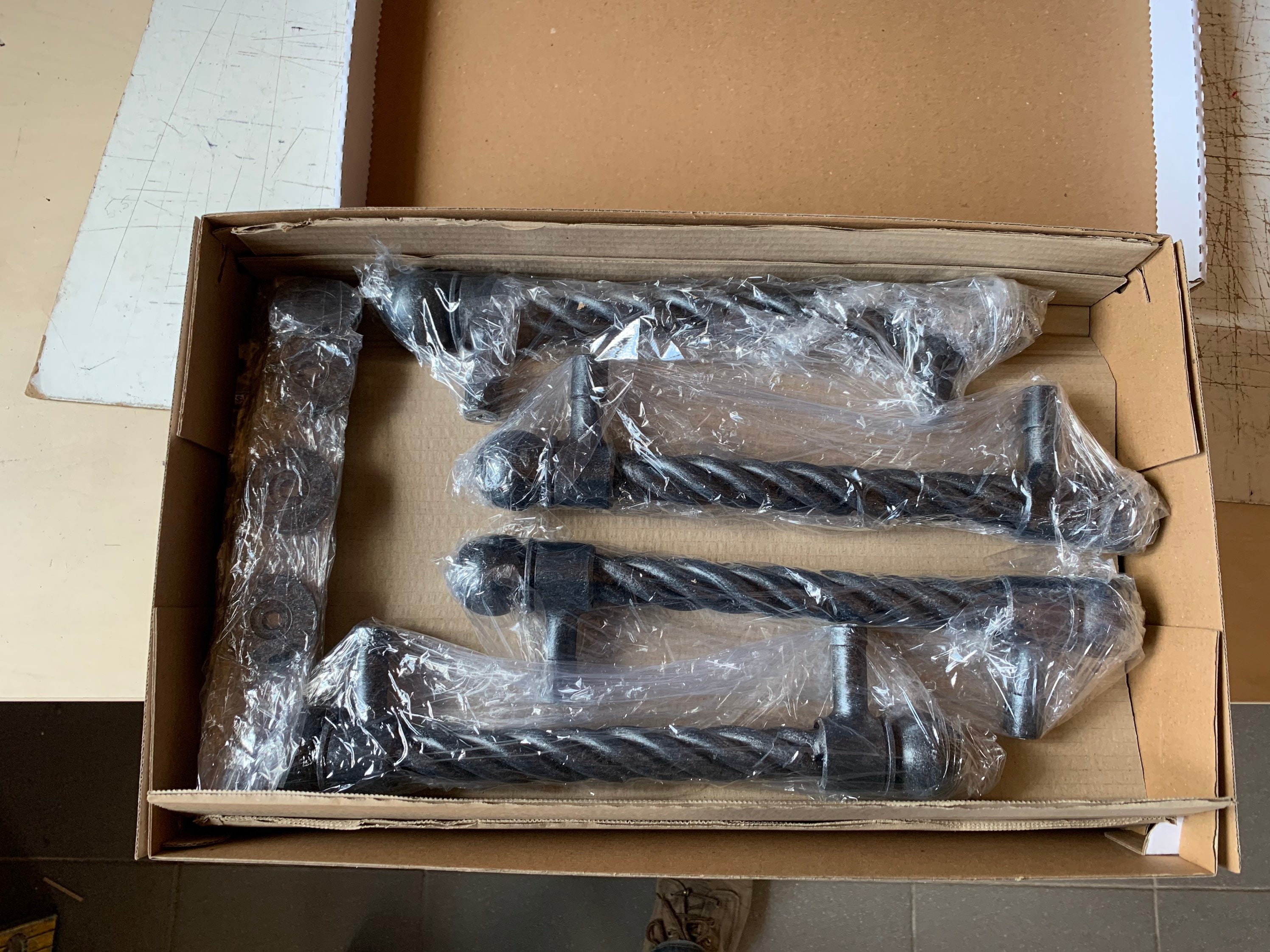 Back to back door handles. Set of door handles. Wrought iron | Etsy