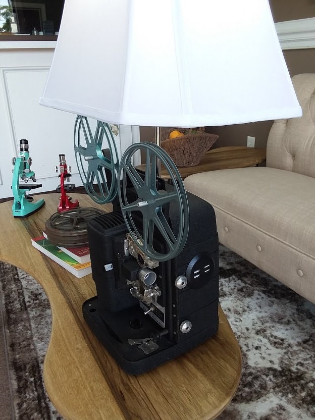 Film Projector Lamp With USB Ports | Etsy