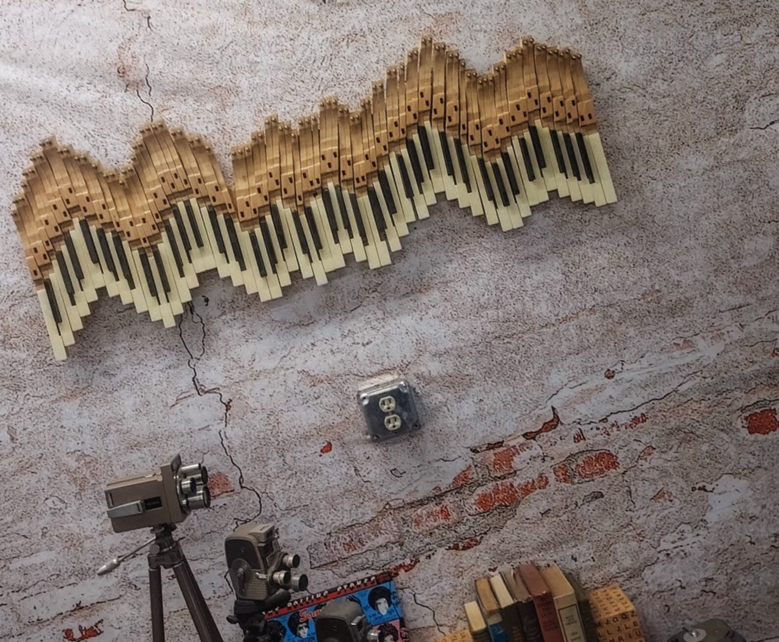 Piano Wall Art Piano Keys Art Musical Decor - Etsy