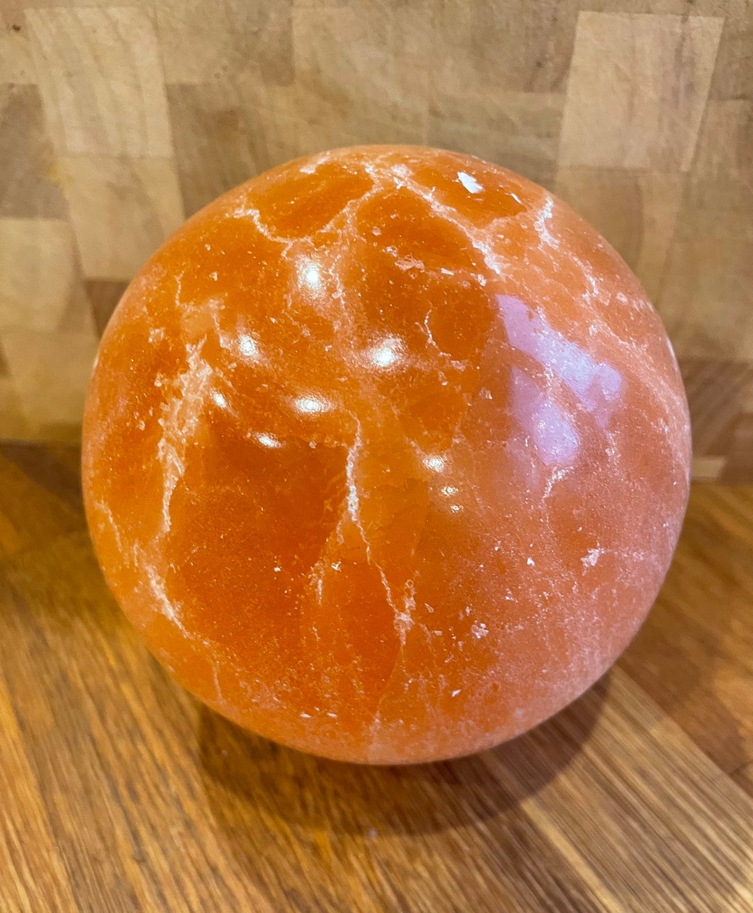Red Selenite Sphere, 10.8 and 9.3cm - Etsy