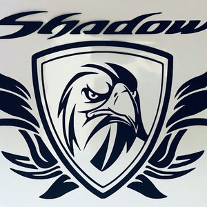 2x SHADOW VINYL Decals, Motorcycle, Helmet - Etsy