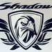 2x SHADOW VINYL Decals, Motorcycle, Helmet - Etsy