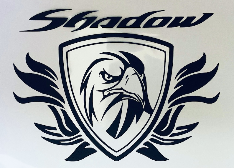 2x SHADOW VINYL Decals, Motorcycle, Helmet - Etsy