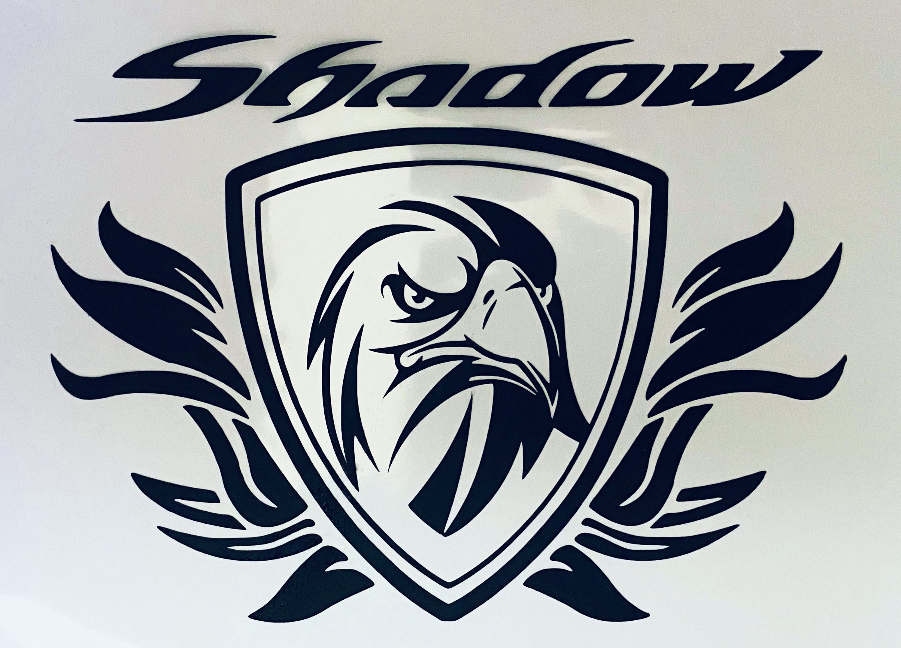 2x SHADOW VINYL Decals, Motorcycle, Helmet - Etsy