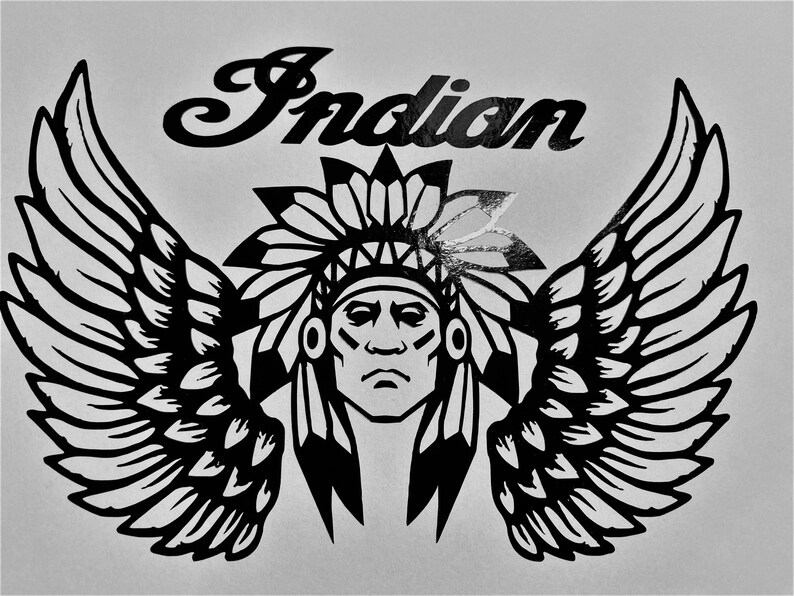2X INDIAN Vinyl Decal for Motorcycle, Windows, Helmet, Laptops, Etc. - Etsy