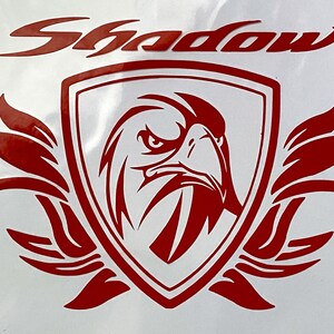 2x SHADOW VINYL Decals, Motorcycle, Helmet - Etsy
