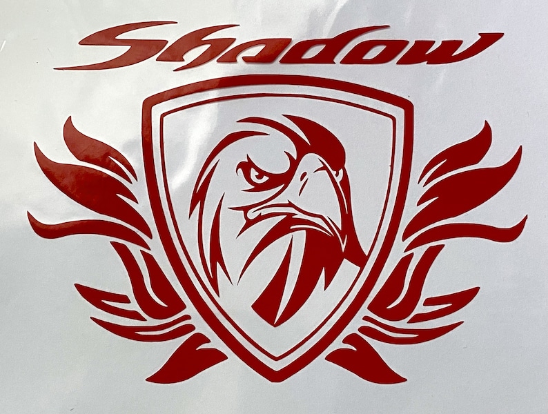 2x SHADOW VINYL Decals, Motorcycle, Helmet - Etsy