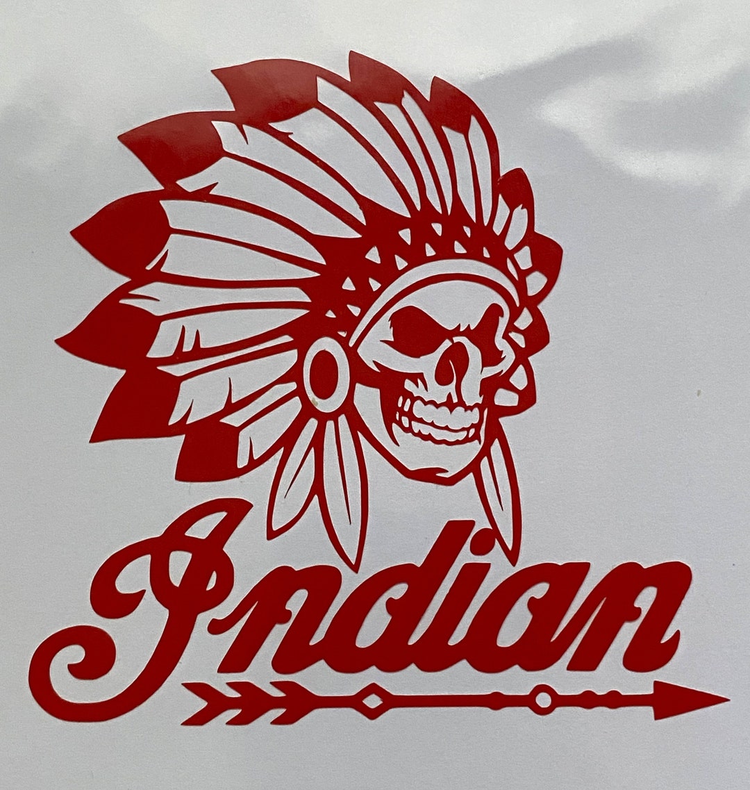 2x Indian Decal, VINYL, Motorcycle, Helmet - Etsy