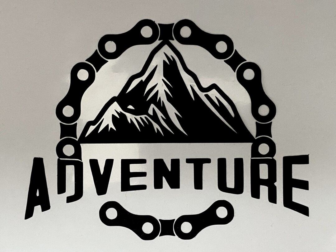 2x ADVENTURE, Rider, Decal, VINYL, Motorcycle, Helmet, Quad Bike, Car ...