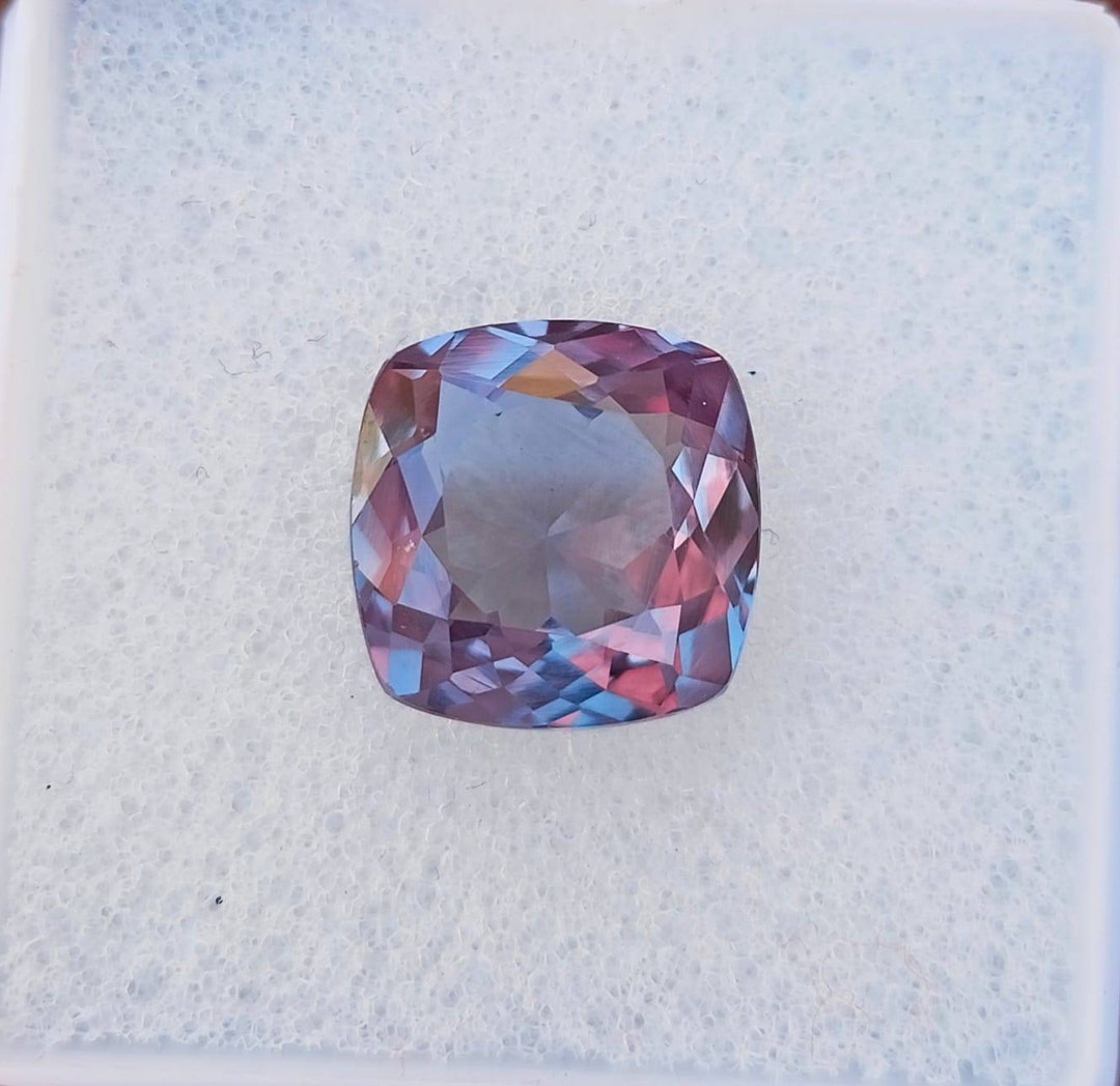 Color Changing Alexandrite Loose Stone Cushion, June Birthstone for ...