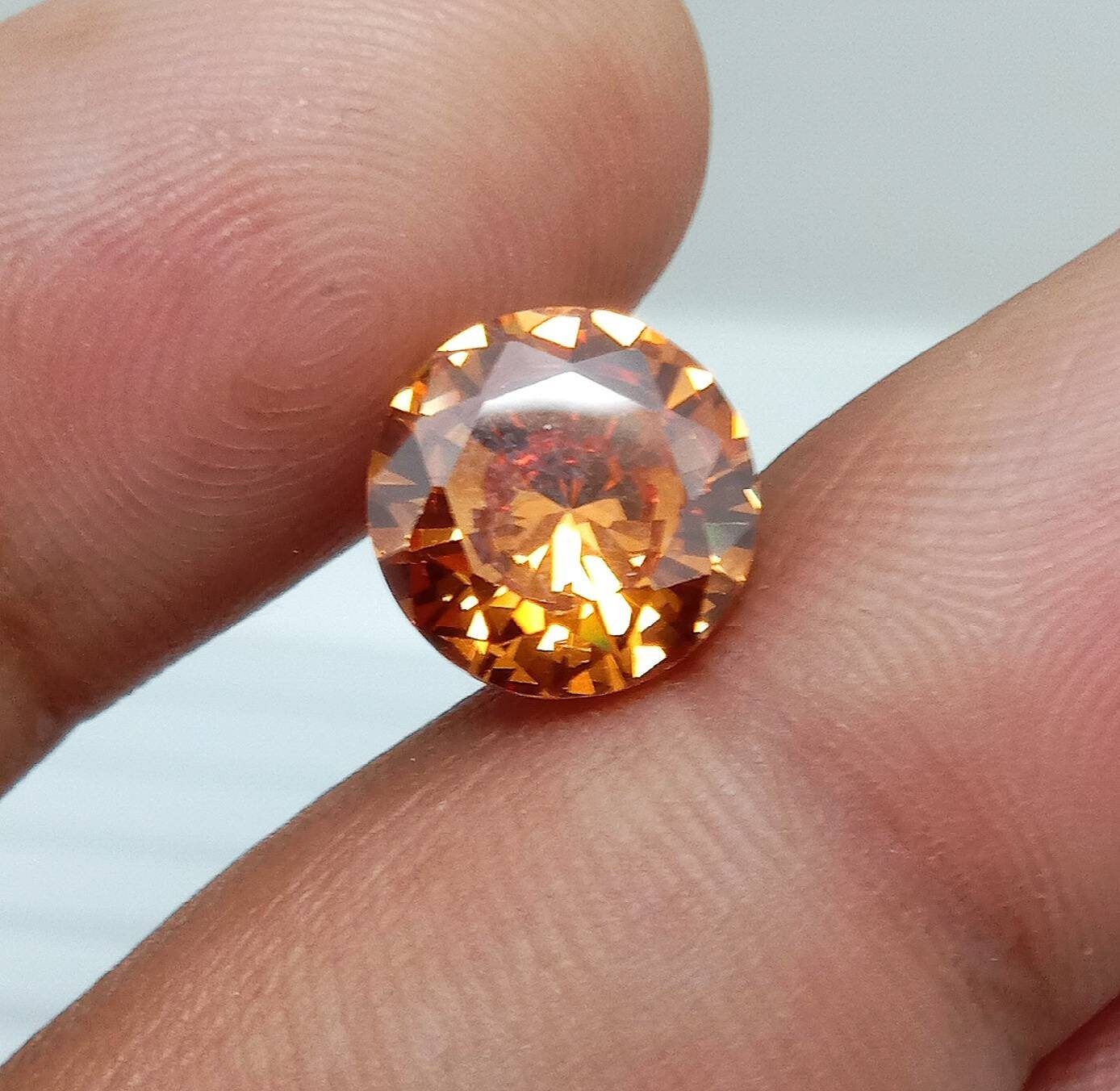 10 MM Flawless Ceylon Padparadscha Sapphire 6.80 Carat Loose - Etsy