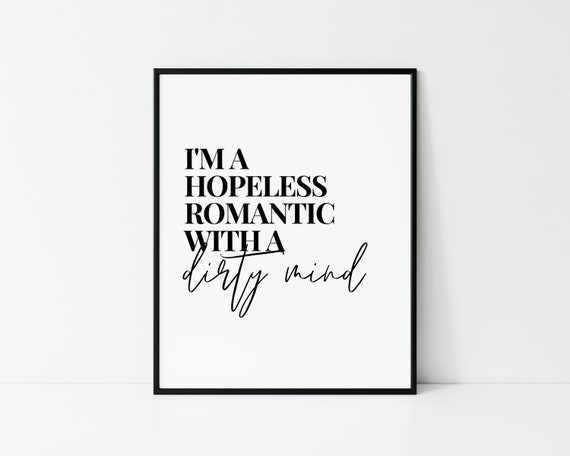 Hopeless Romantic Boho Quote Boho Art Prints Boho Decor - Etsy