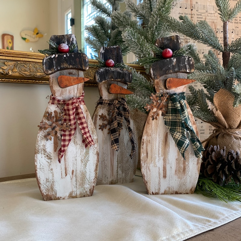 Rustic Snowman - Etsy