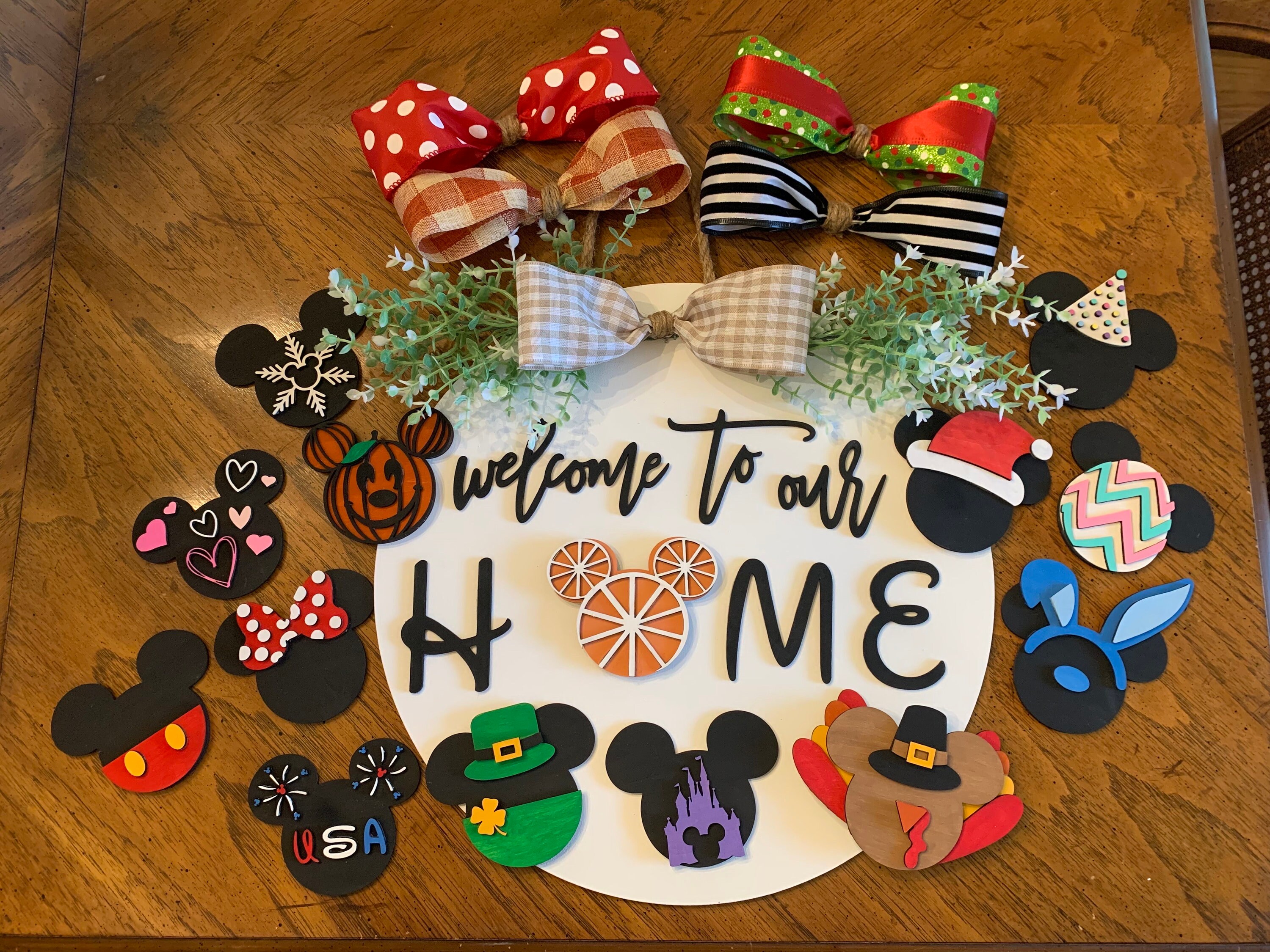 Mickey Interchangeable Door Hanger Disney Door Hanger All - Etsy