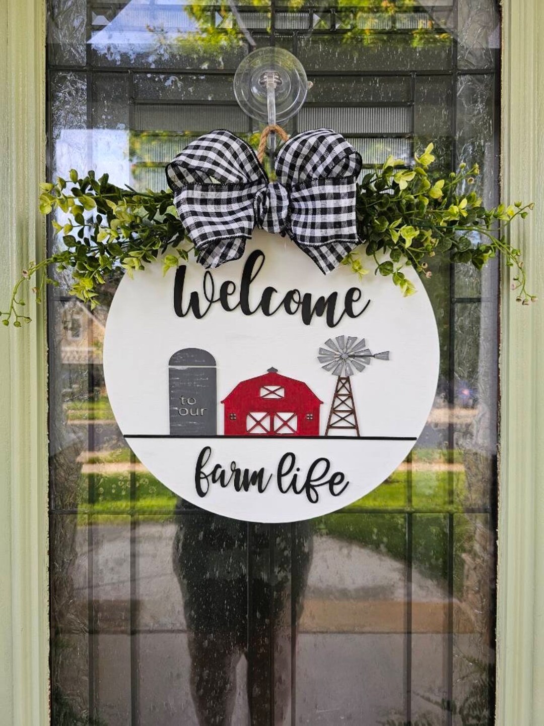 Farm Life Door Hanger | Door Hanger | Farmhouse Decor | Home Decor ...
