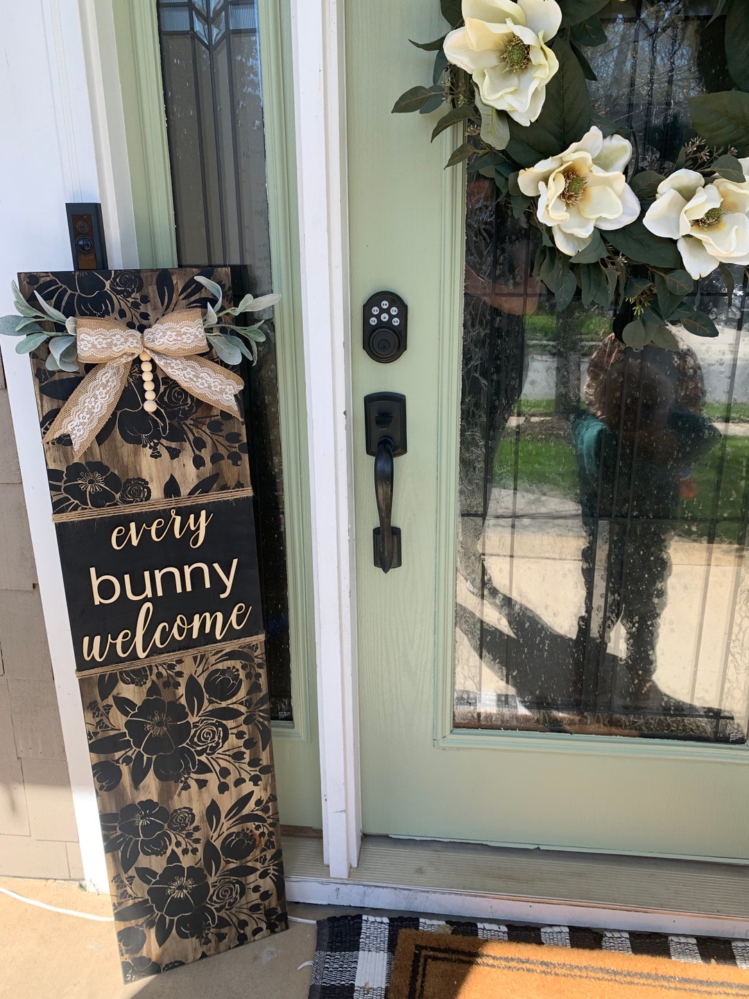 Spring Porch Leaner Farmhouse Porch Leaner Porch Leaner Every Bunny ...