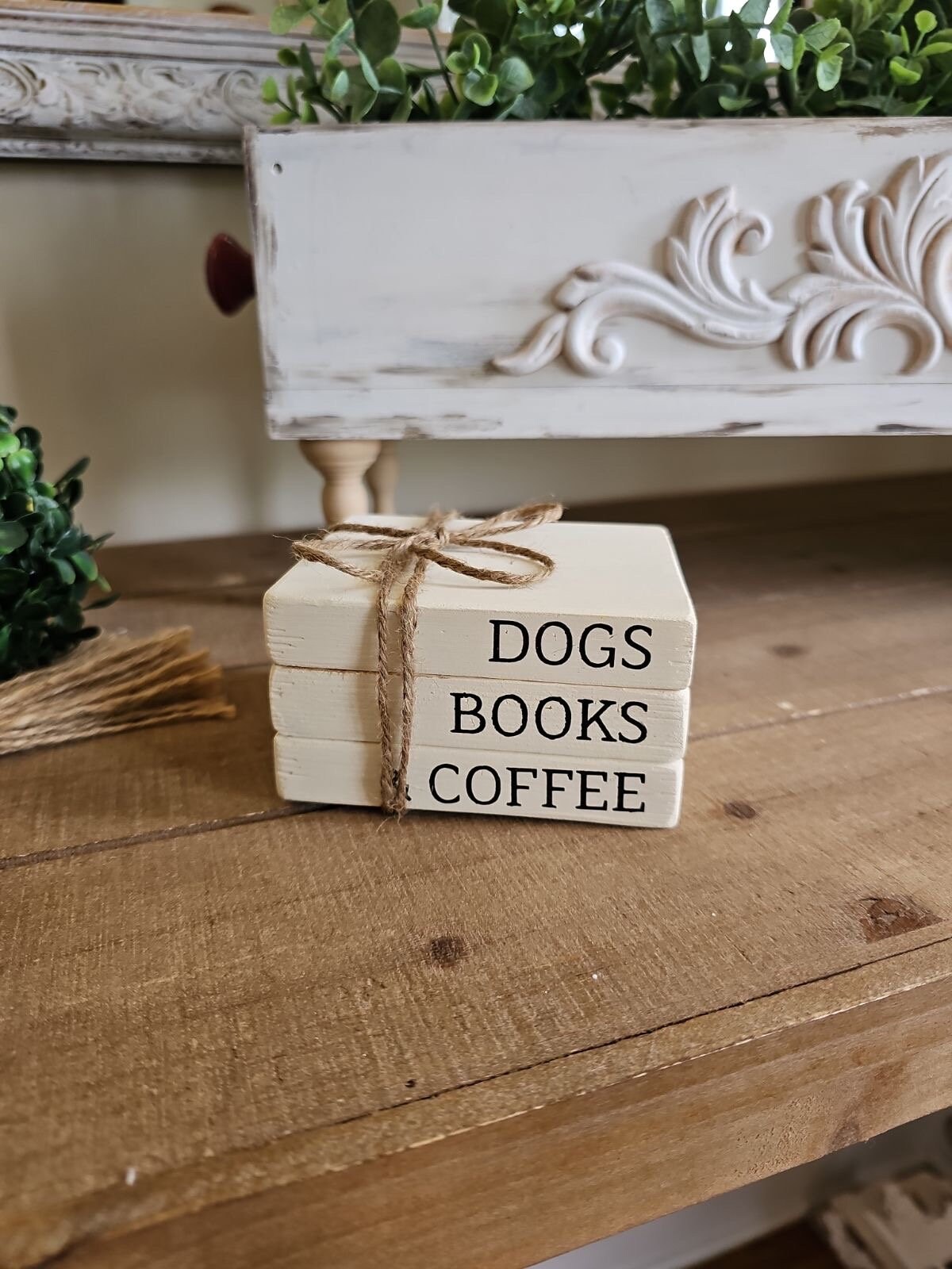 Dog Mini Book Mini Book Stack All Year Book Stack Farmhouse Book Stack ...