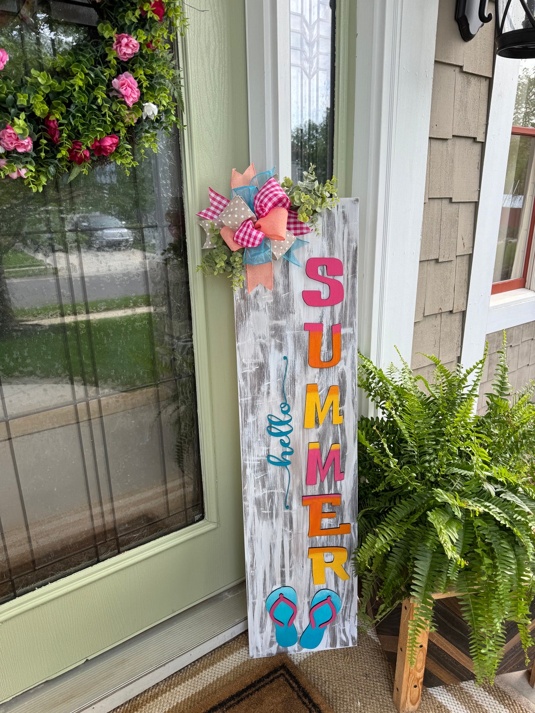 Hello Summer Porch Leaner Spring Porch Leaner Bright Porch Leaner Beach ...