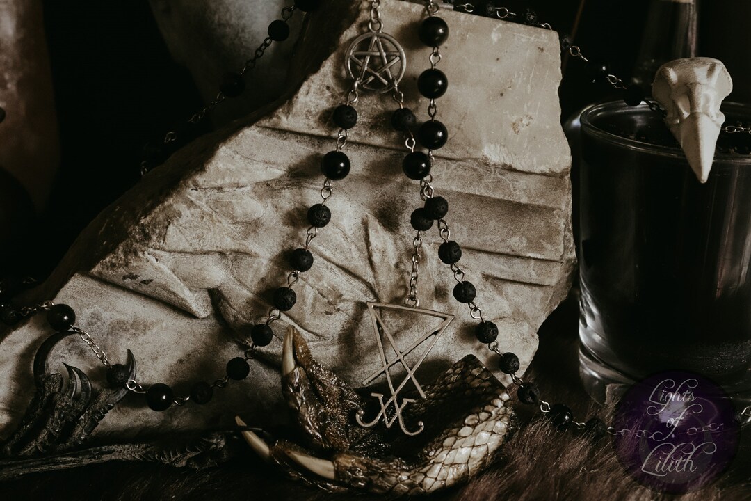 Lucifer Rosary White Lucifer Sigil, Sigil, Prayer Beads, Satanic ...